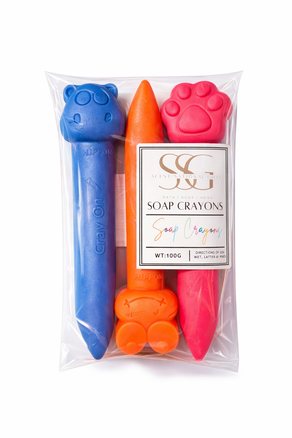 Unscented Soap Crayons – Pack of 3 – scent.sationalgift